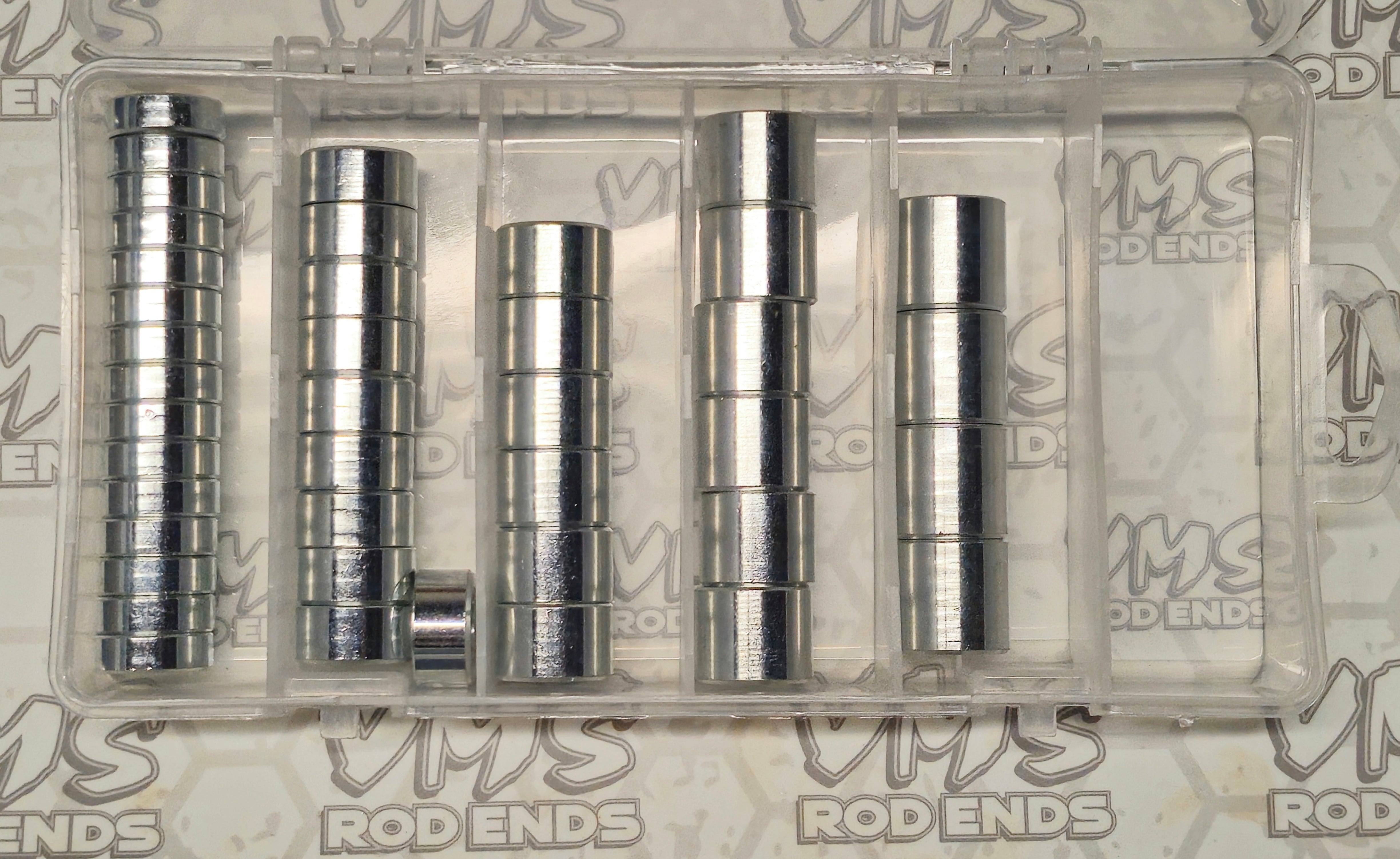 Ultimate 41 Piece Steel Rod End/Heim Joint Spacer Kit-1/2" Bore – VMS ...